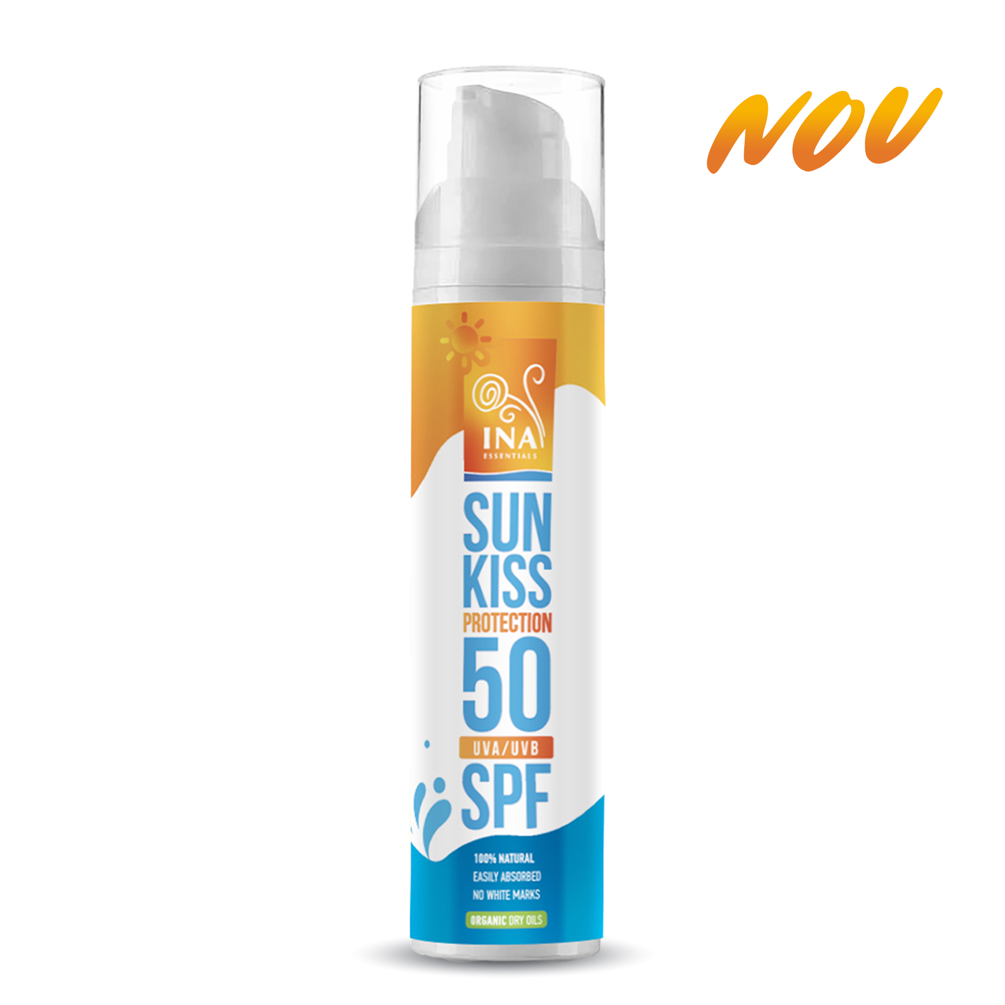 Cremă de Protecție Solară 100% Naturală pentru Față și Corp SPF 50 cu