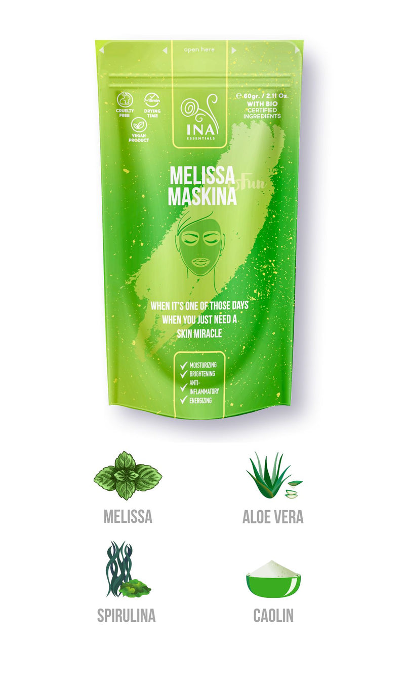 Mască de față - Maskina Melissa - îngrijire intensivă pentru piele ...